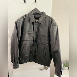 prestige | Jackets & Coats | Black Leather Motor Jacket | Poshmark